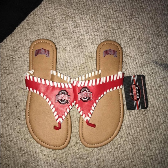ohio state | Shoes | Ohio State Flip Flops | Poshmark